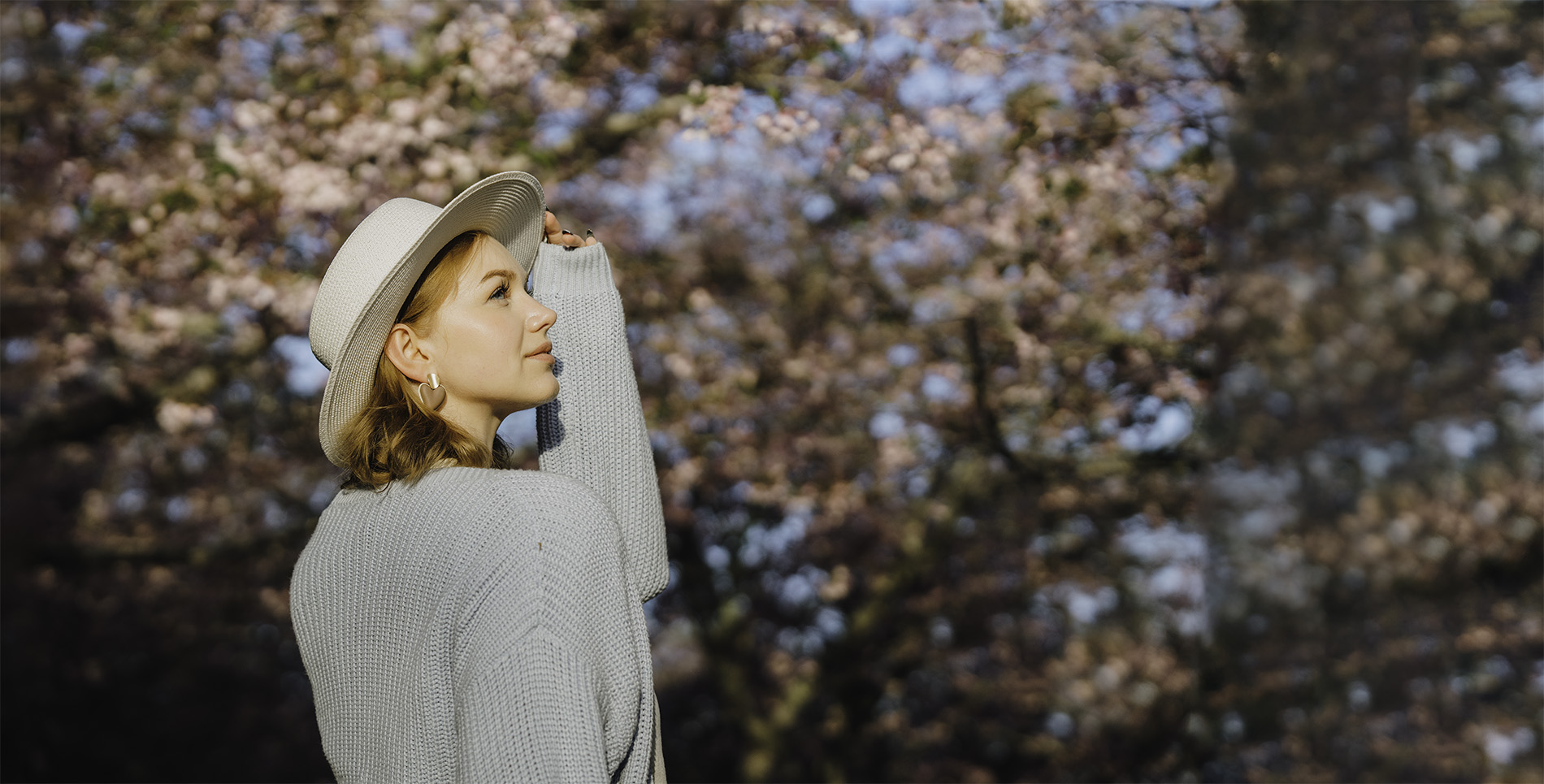 Auckland Cherry Blossom Botanical Gadrens Portraits Photography